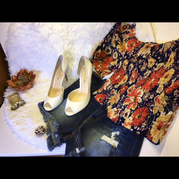 Marc Fisher | Shoes | Marc Fisher Joey White High Heels | Poshmark